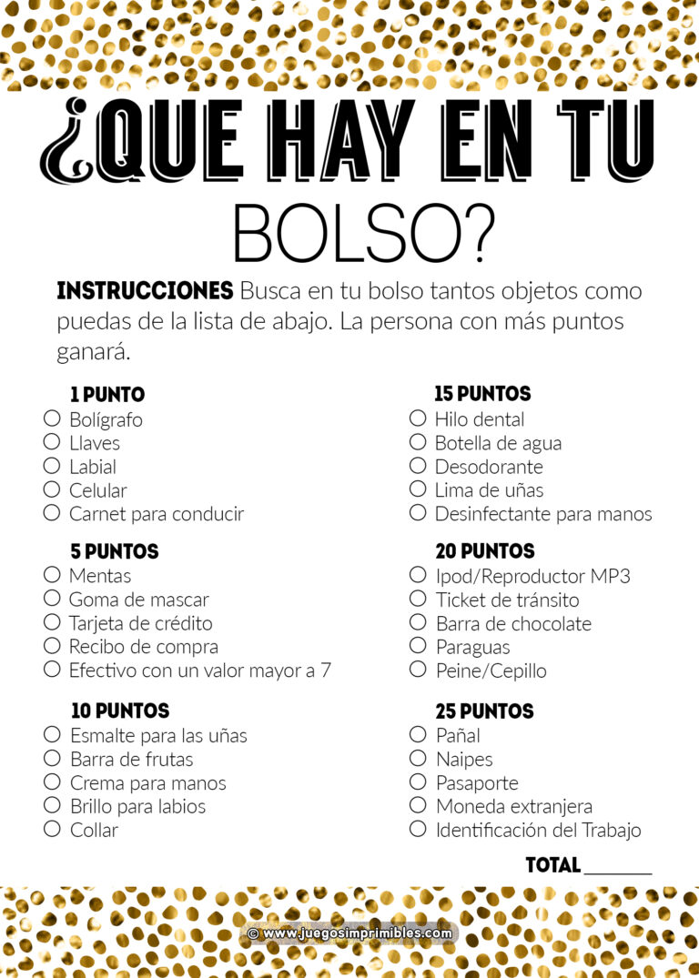 ¿Qué hay en tu bolso? - Actividad para Despedidas de Soltera - Juegos ...
