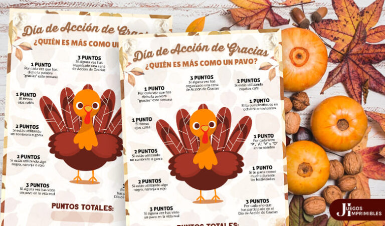 Juego para Acción de Gracias: ¿Quién es más como un pavo? - Juegos ...
